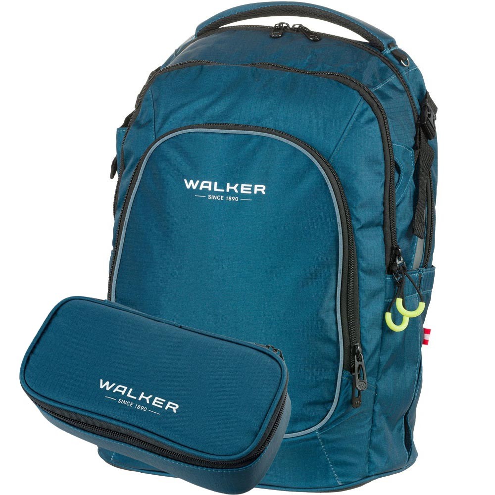 Walker CAMPUS EVO Steel Blue iskolatáska, hátizsák, 2db. SZETT | iskola-vilag.hu